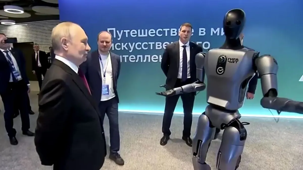 Robô humanoide dança para Putin e momento inusitado vira destaque ...