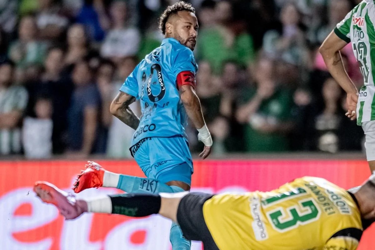 Neymar dá show, marca três e salva o Santos do Z-4 com goleada sobre o ...